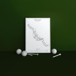 Kingsbarns Golf Course Map - Etsy UK