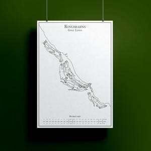 Kingsbarns Golf Course Map - Etsy UK