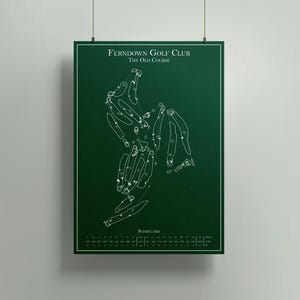 Ferndown Golf Club Course Map - Etsy UK