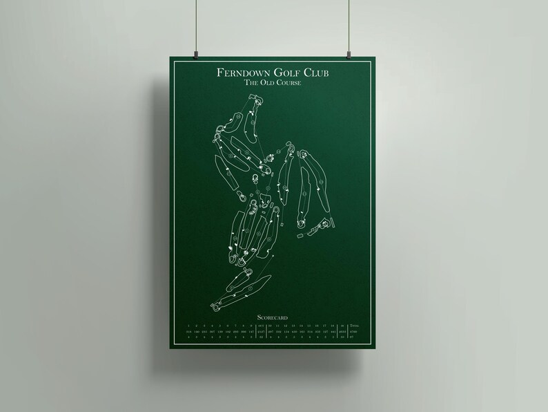 Ferndown Golf Club Course Map - Etsy UK