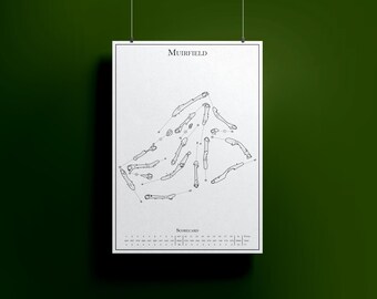 Kingsbarns Golf Course Map - Etsy UK