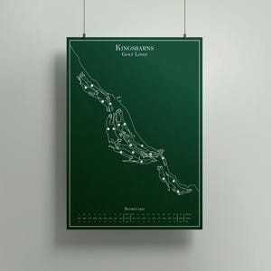 Kingsbarns Golf Course Map - Etsy UK