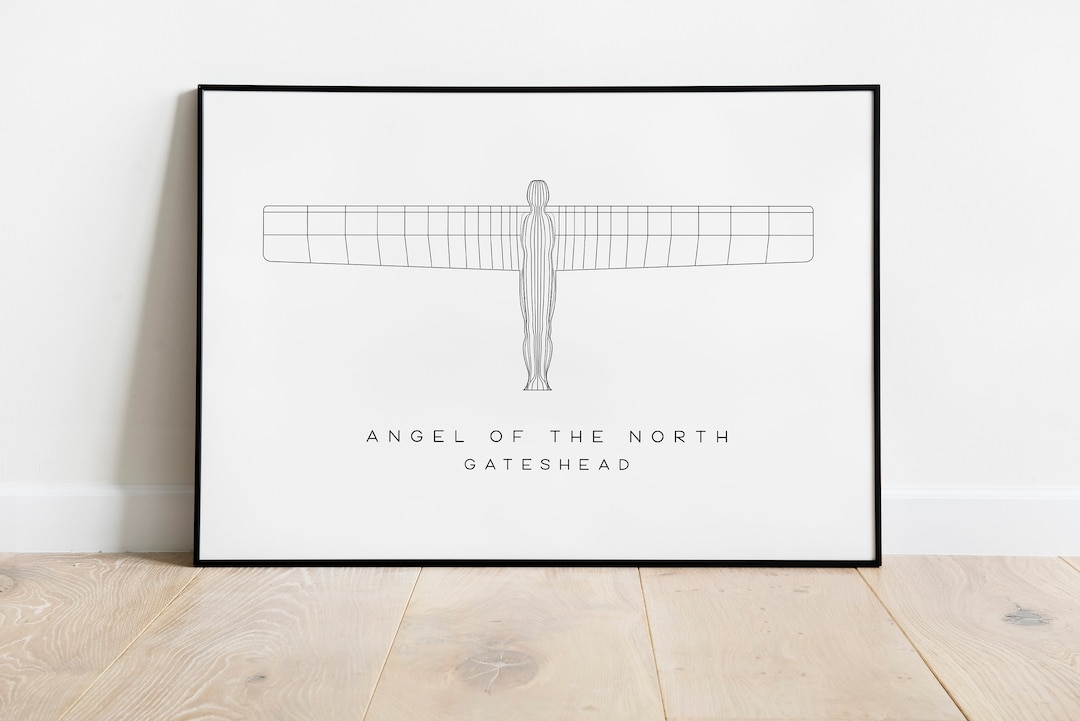 Angel of the North Line Illustration - Etsy
