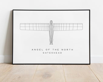 Angel of the North, Desk Sculpture, Miniature Landmark - Etsy