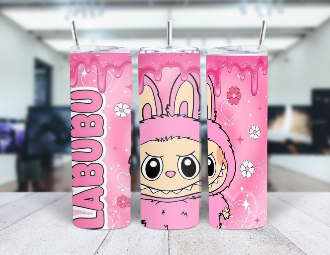 Labubu Tumbler Wrap PNG | Cute Digital Tumbler Sublimation Design ...