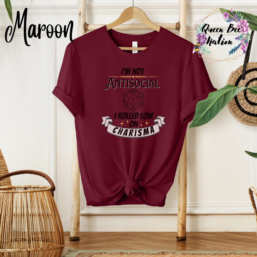 DND Rolled Low on Charisma Gamer Geek Shirt - Etsy