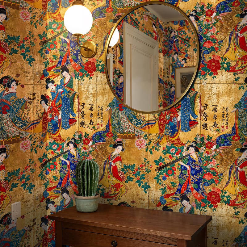 Asian Wallpaper - Etsy