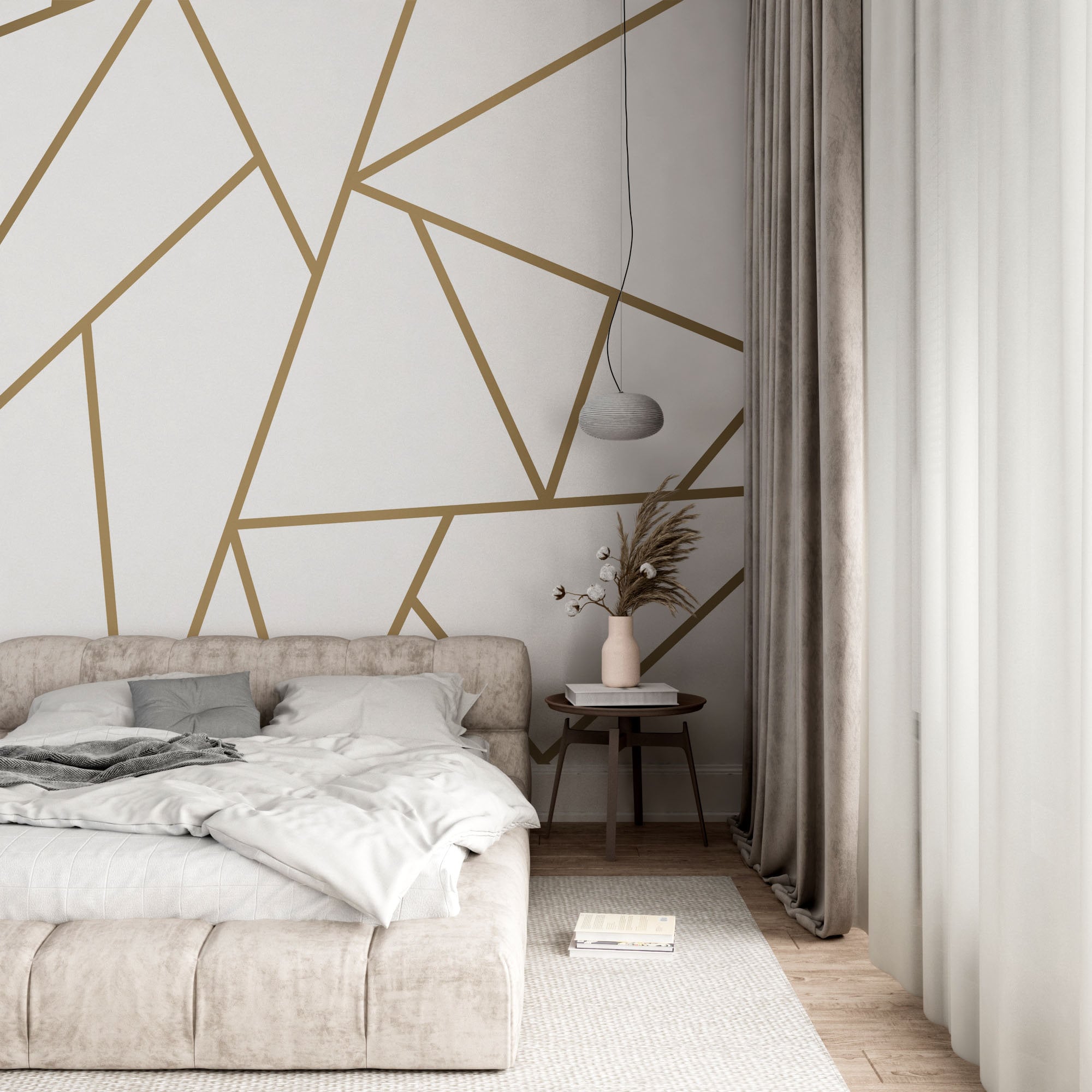 White gold wallpaper store
