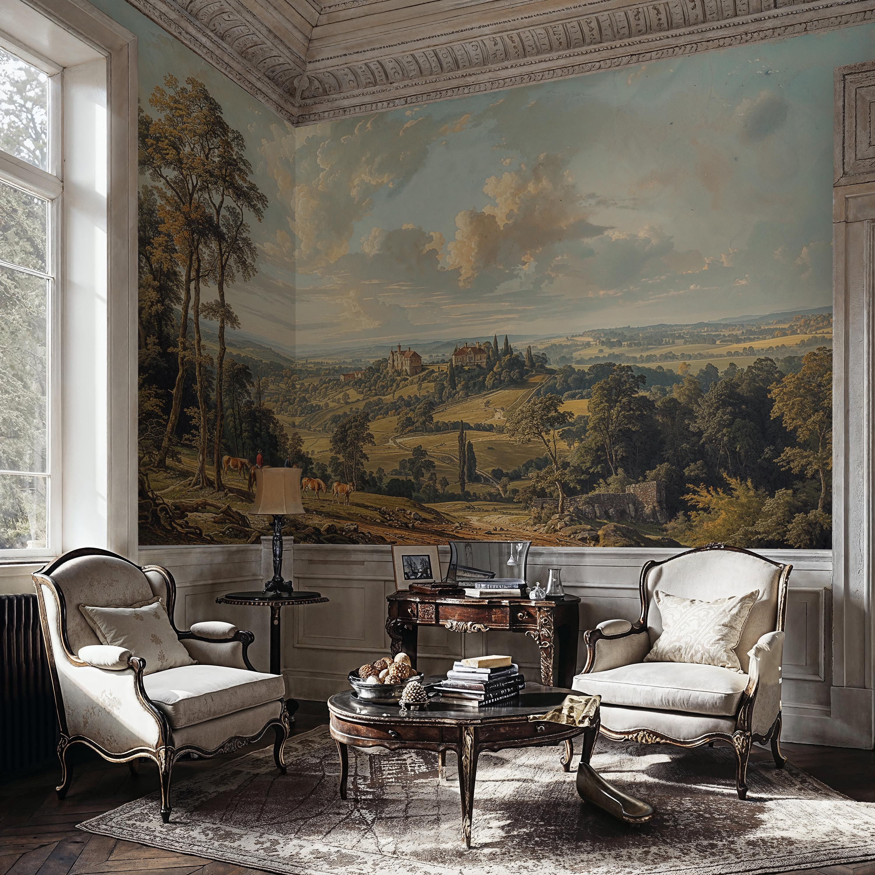 Scene Wallpaper, Scenic Wallpaper Mural, Countryside Wallpaper, Scenic ...