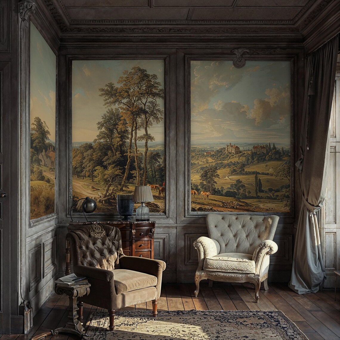 Scene Wallpaper, Scenic Wallpaper Mural, Countryside Wallpaper, Scenic ...