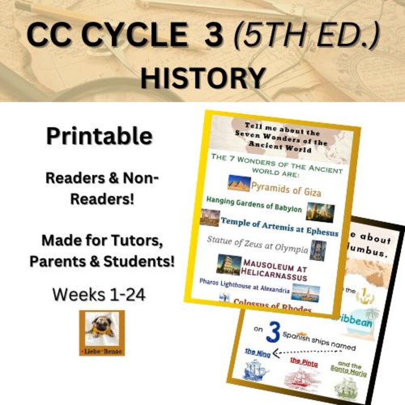 CC CYCLE 3 5th Ed. History Printable for Tutors, Readers and Non ...