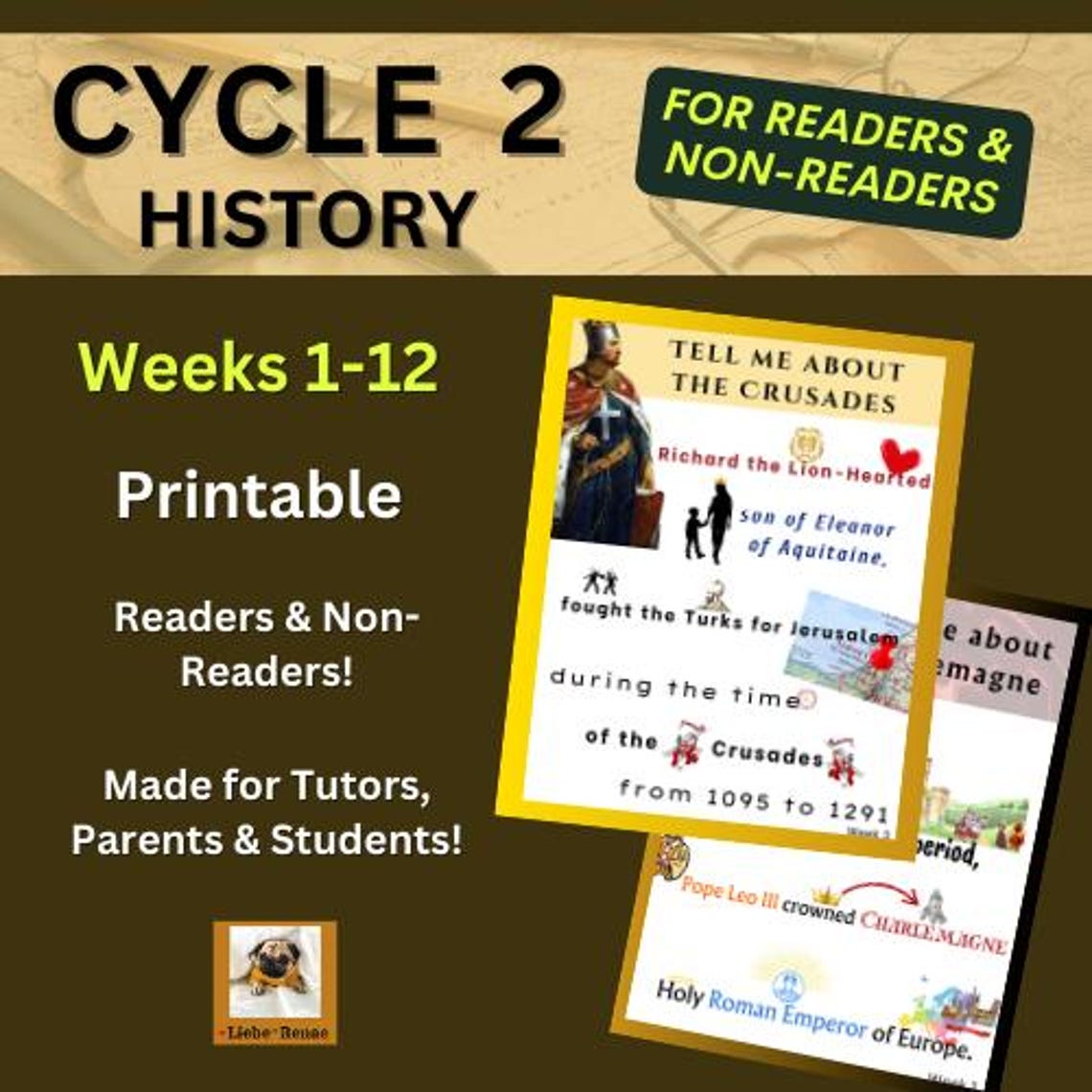 CC CYCLE 2 History Weeks 1-12 Printable for Tutors, Readers and Non ...