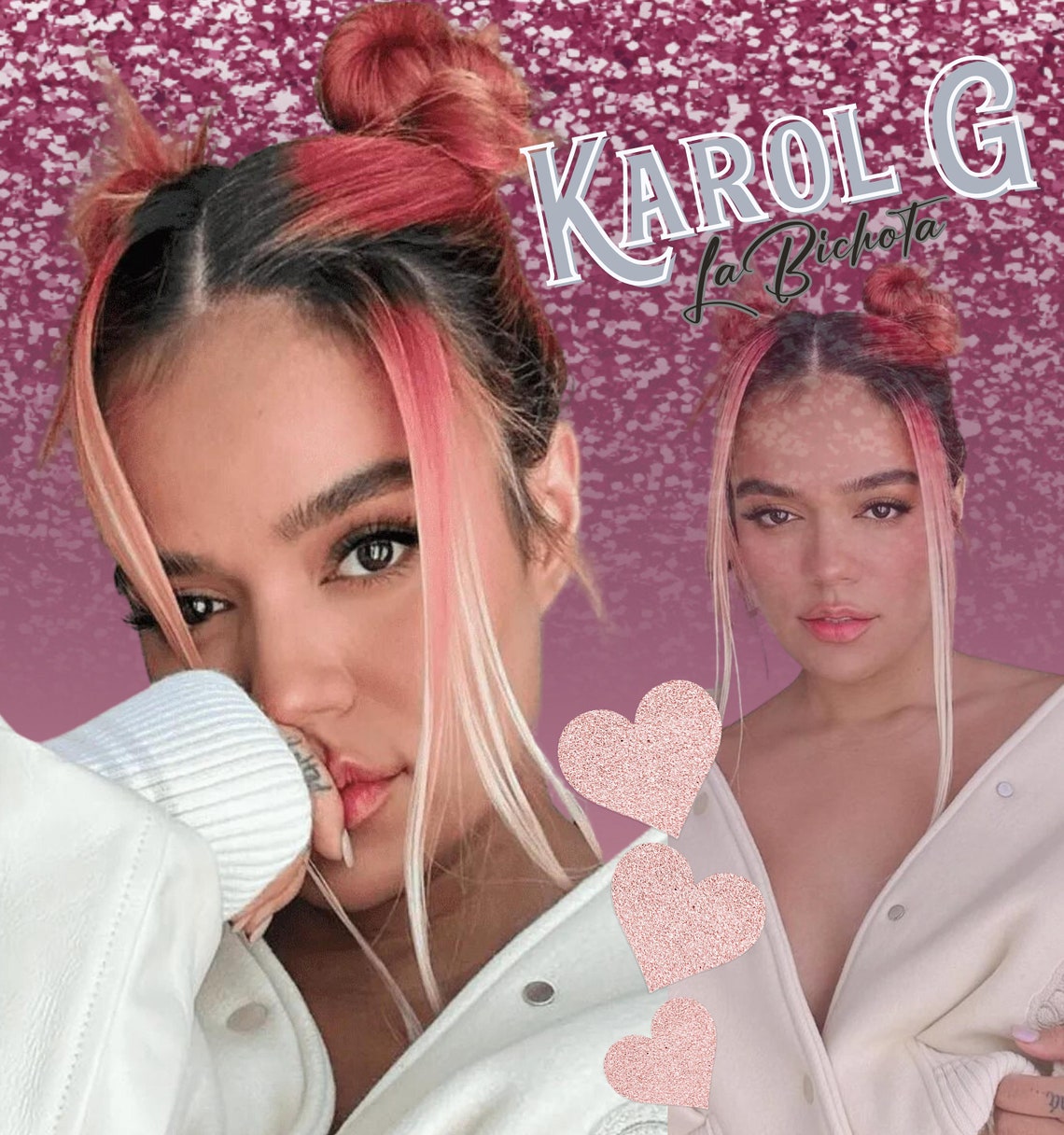 Karol G Pink Hair - Etsy