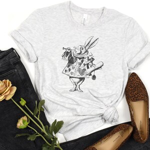 White Rabbit T-shirt, Alice in Wonderland, Alice Wonderland Tee, Alice ...
