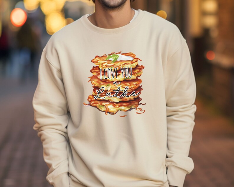 Funny Latkes Hanukkah Sweatshirt, Jewish Holiday Gift - Etsy