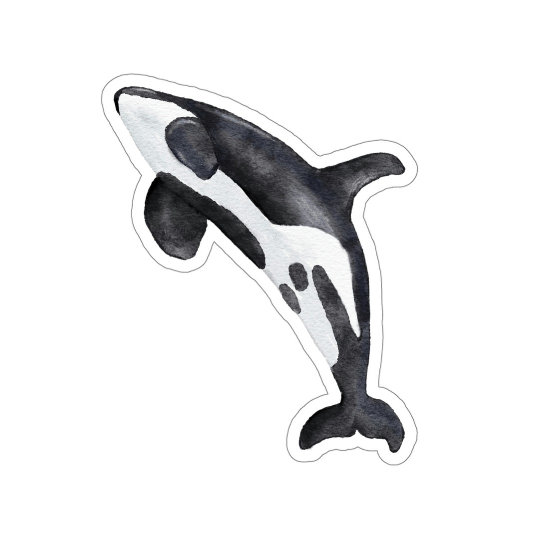 Breaching Orca Killer Whale Kiss-cut Stickers - Etsy