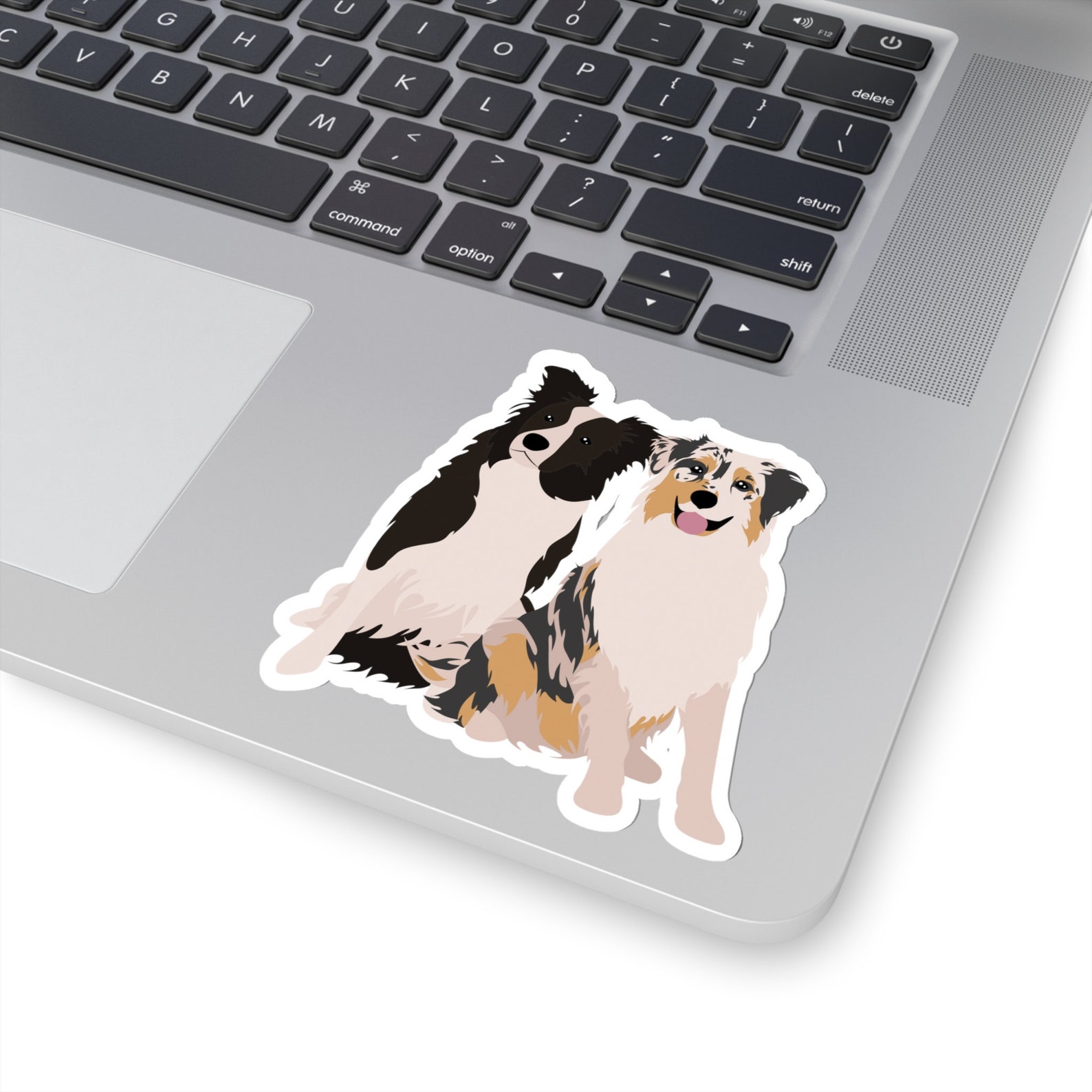 Aussie and Border Collie Herding Duo Kiss-cut Stickers - Etsy