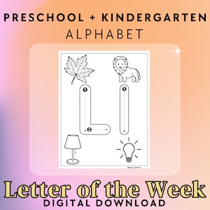 Preschool + Kindergarten Letter of the Week Uppercase + Lowercase ...