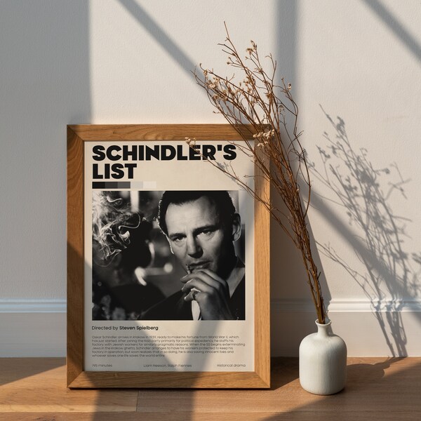 Schindler’s List Poster - Etsy