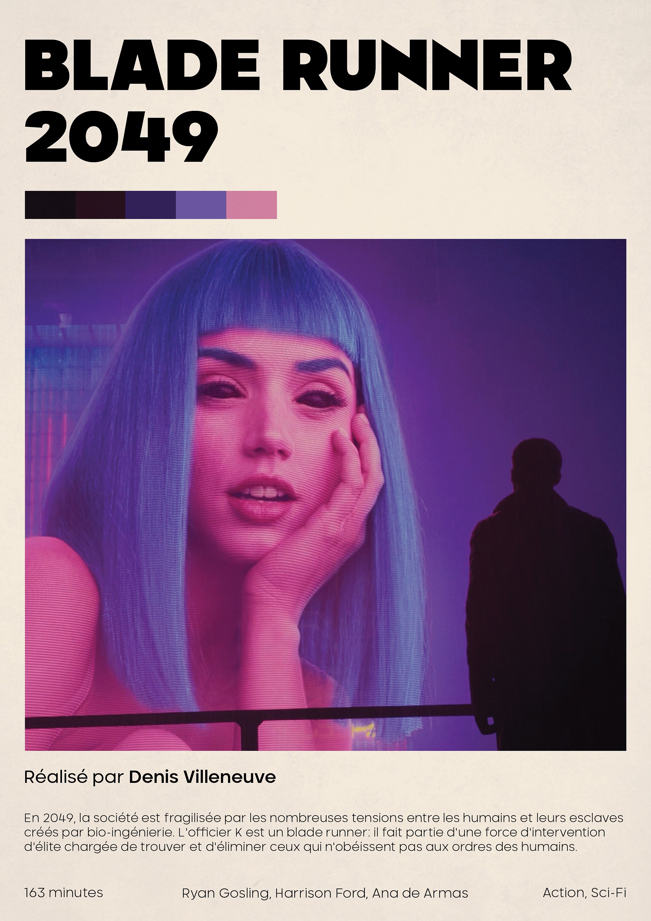 Blade Runner 2049 Poster, Película Ciencia Ficción, Film Series, Blade ...