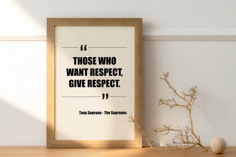 Quote the Sopranos | Tony Soprano | James Gandolfini | TV Poster ...
