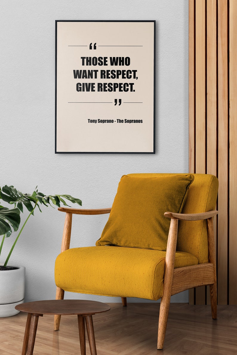 Quote the Sopranos | Tony Soprano | James Gandolfini | TV Poster ...