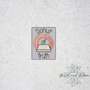 Donut of Truth Feltie Design - Etsy