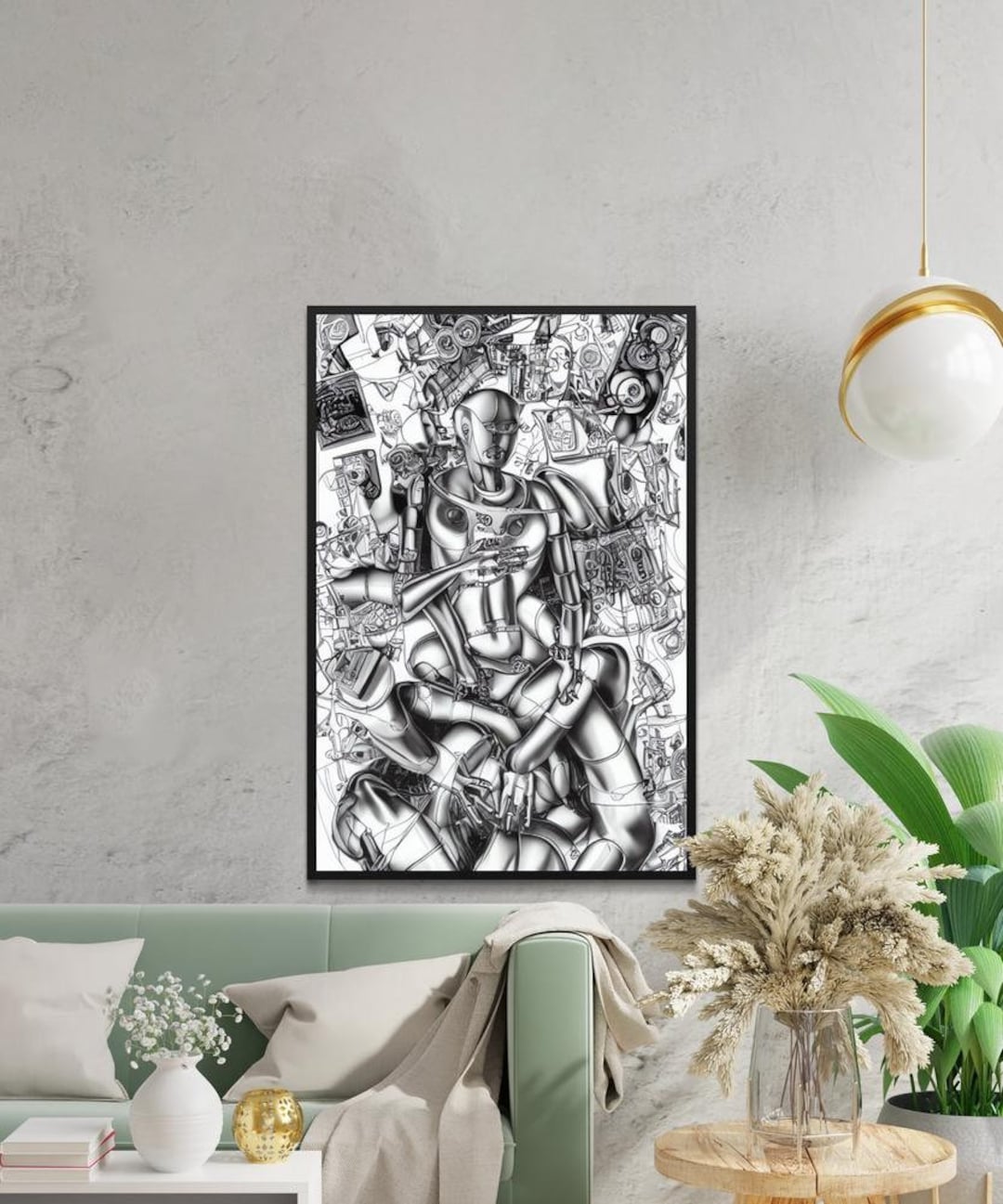 Romantic Line Art Sex Line Art Hot Line Art Adult Wall Art Perfect Canvas Printable Naked