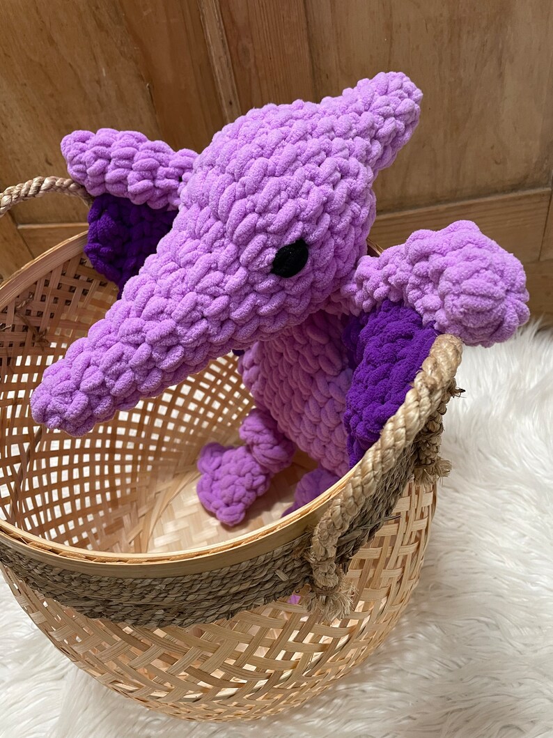 Peter the Pterodactyl Cuddle Dinosaur Baby Cuddly Toy Flat Cuddly Toy ...