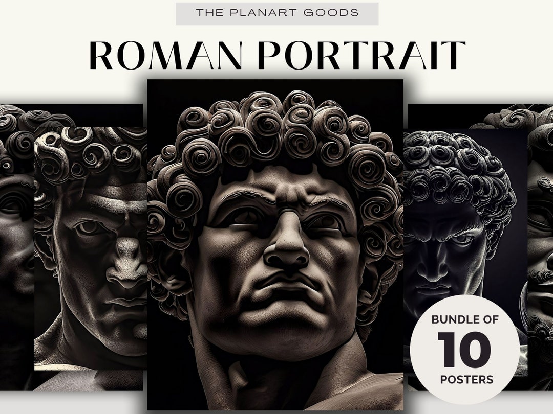Roman Portrait Art, Michelangelo Style, Classic Sculpture, Greek ...