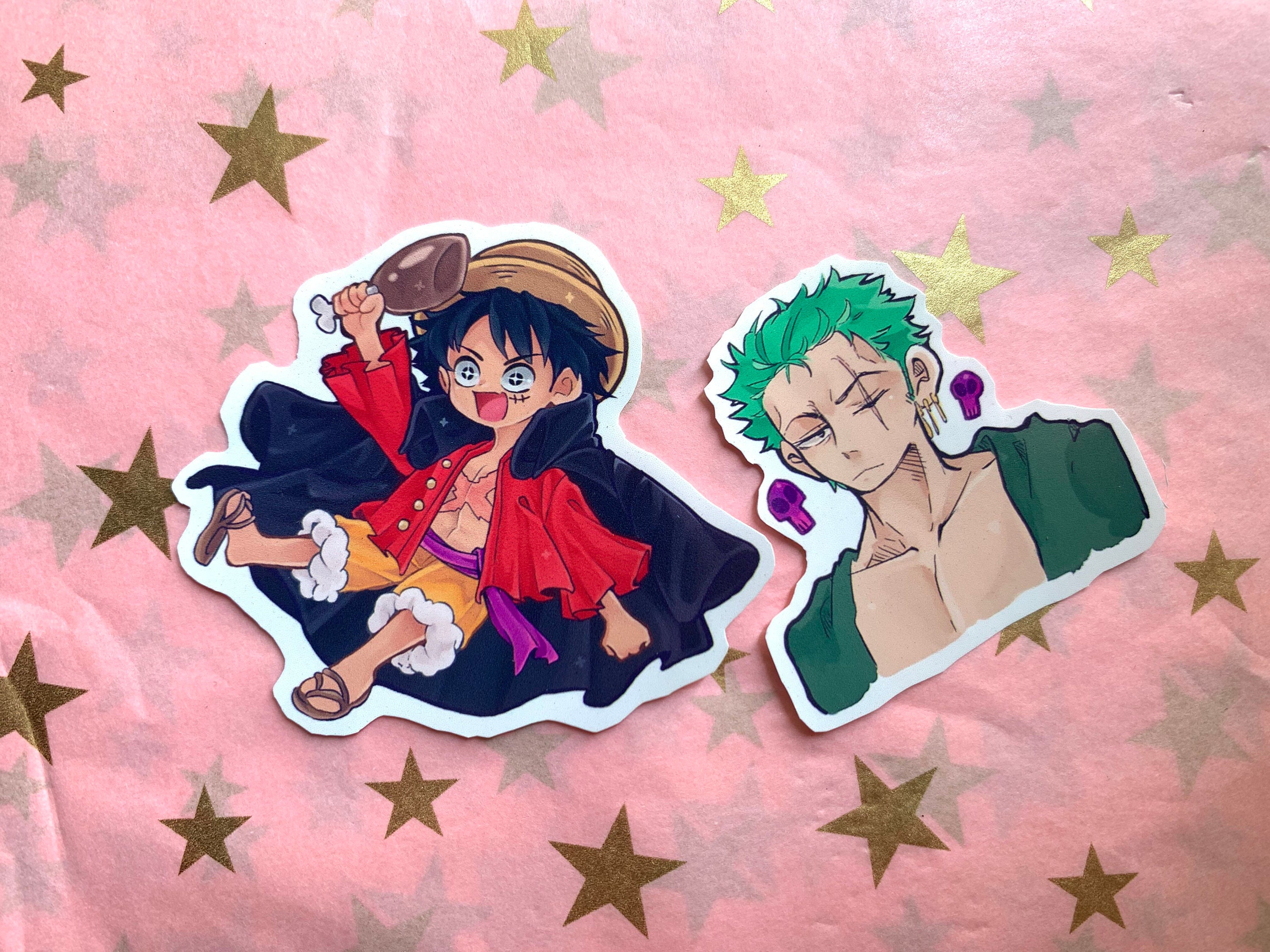 One Piece Luffy and Zoro Stickers Waterproof - Etsy UK