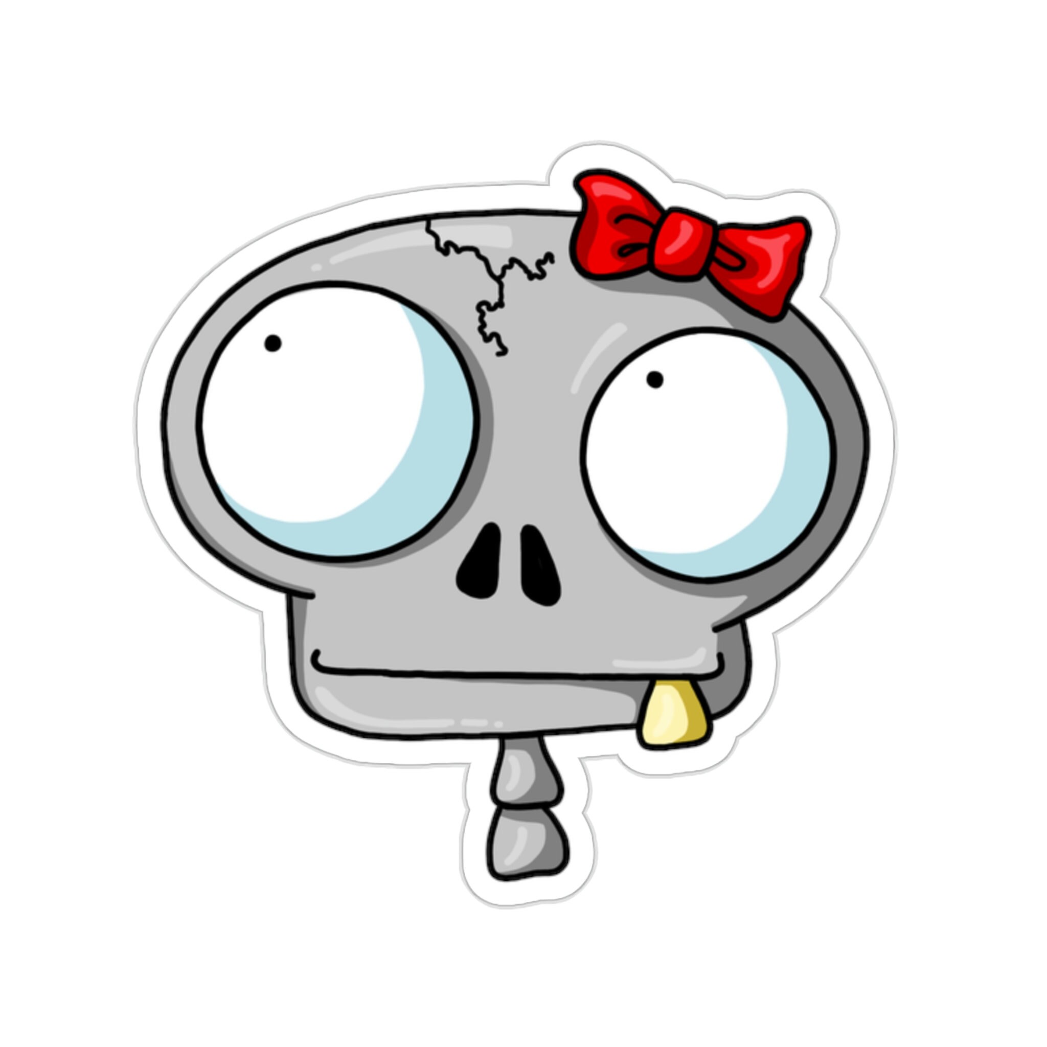 2 Cute Skeleton Sticker - Etsy
