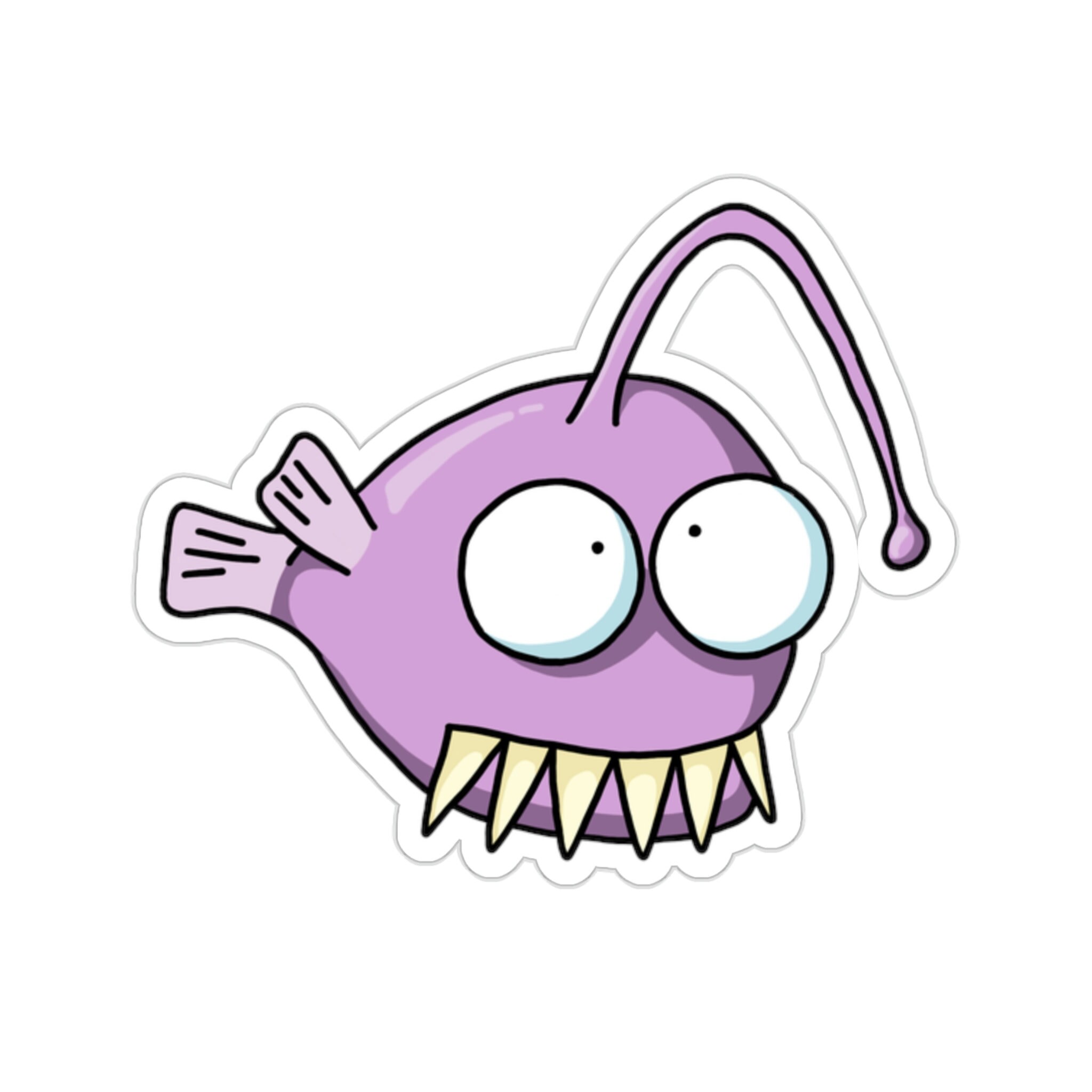 2" Anglerfish Sticker - Etsy