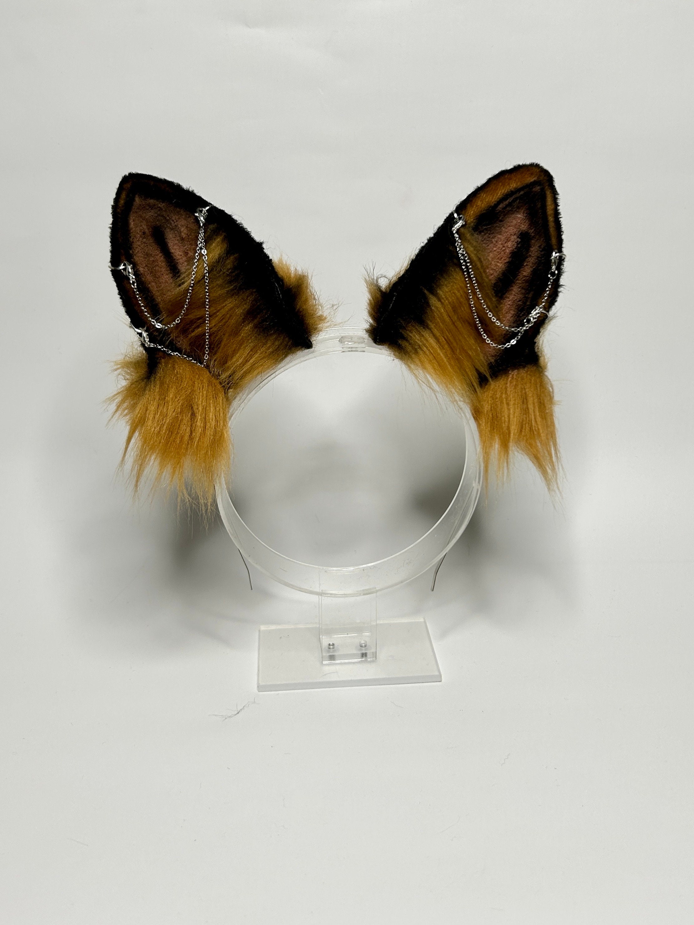 German Shepherd Dog Ears Realistic Black and Tan Dog Ears - Etsy