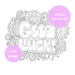 Good Luck Doodle Black & White PNG Image Instant Digital Download, Good ...