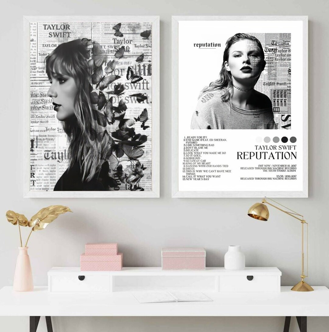 Taylor Swift the Eras Tour Reputation Set of 2 Prints Home Wall Art ...