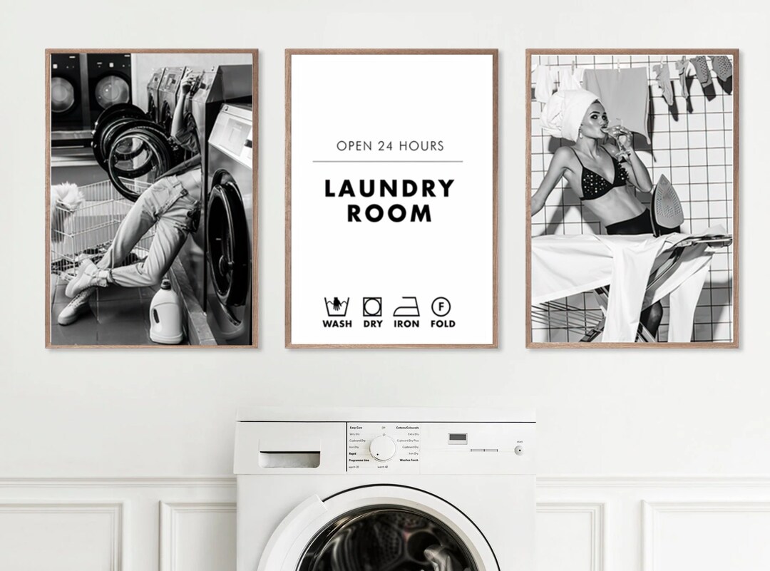 Laundry Room Utility Kitchen Set of 3 Prints Home Wall Art Wall Decor ...