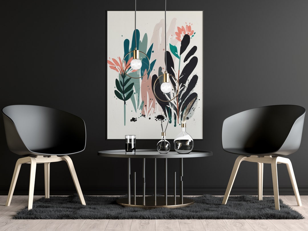 Mid Century Modern Gauche Abstract Art (mid Century Modern Wall Art ...