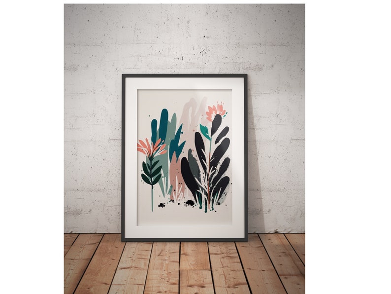 Mid Century Modern Gauche Abstract Art (mid Century Modern Wall Art ...