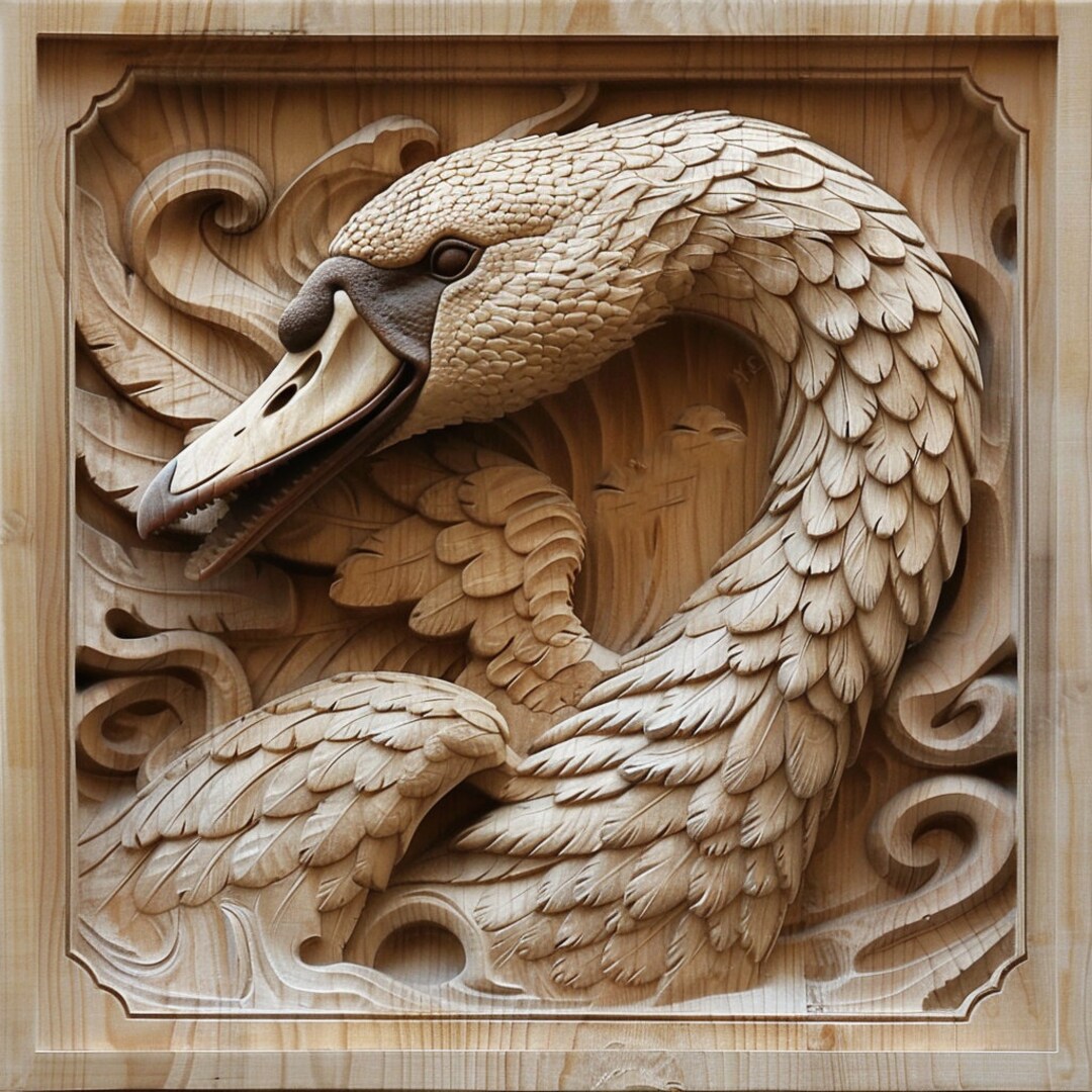 3D Bird Laser Engrave File: Swan, Eagle, Hummingbird (PNG, SVG) - Etsy