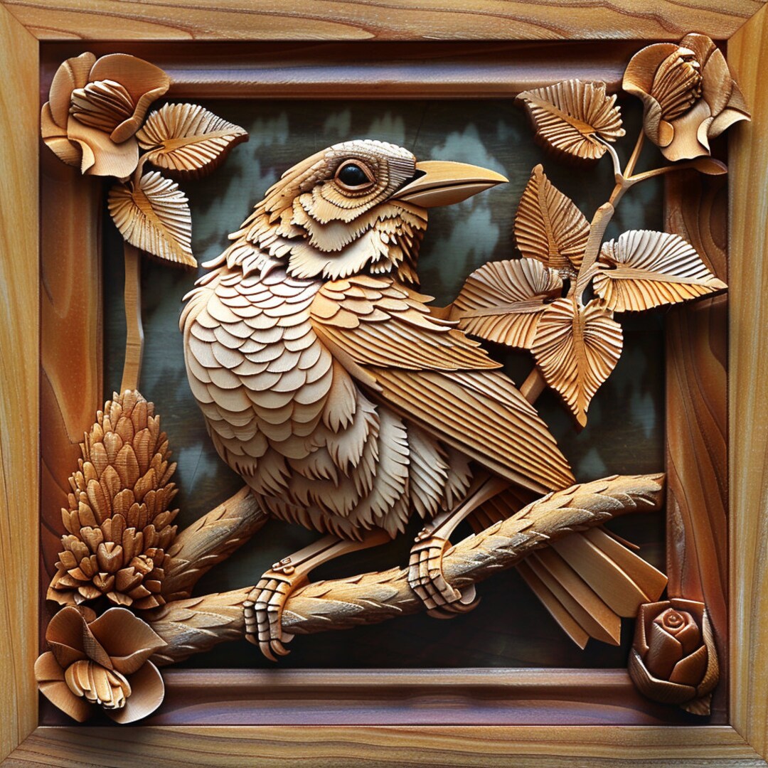 3D Bird Laser Engrave File: Hummingbird, Raven, Swan (PNG, SVG) - Etsy