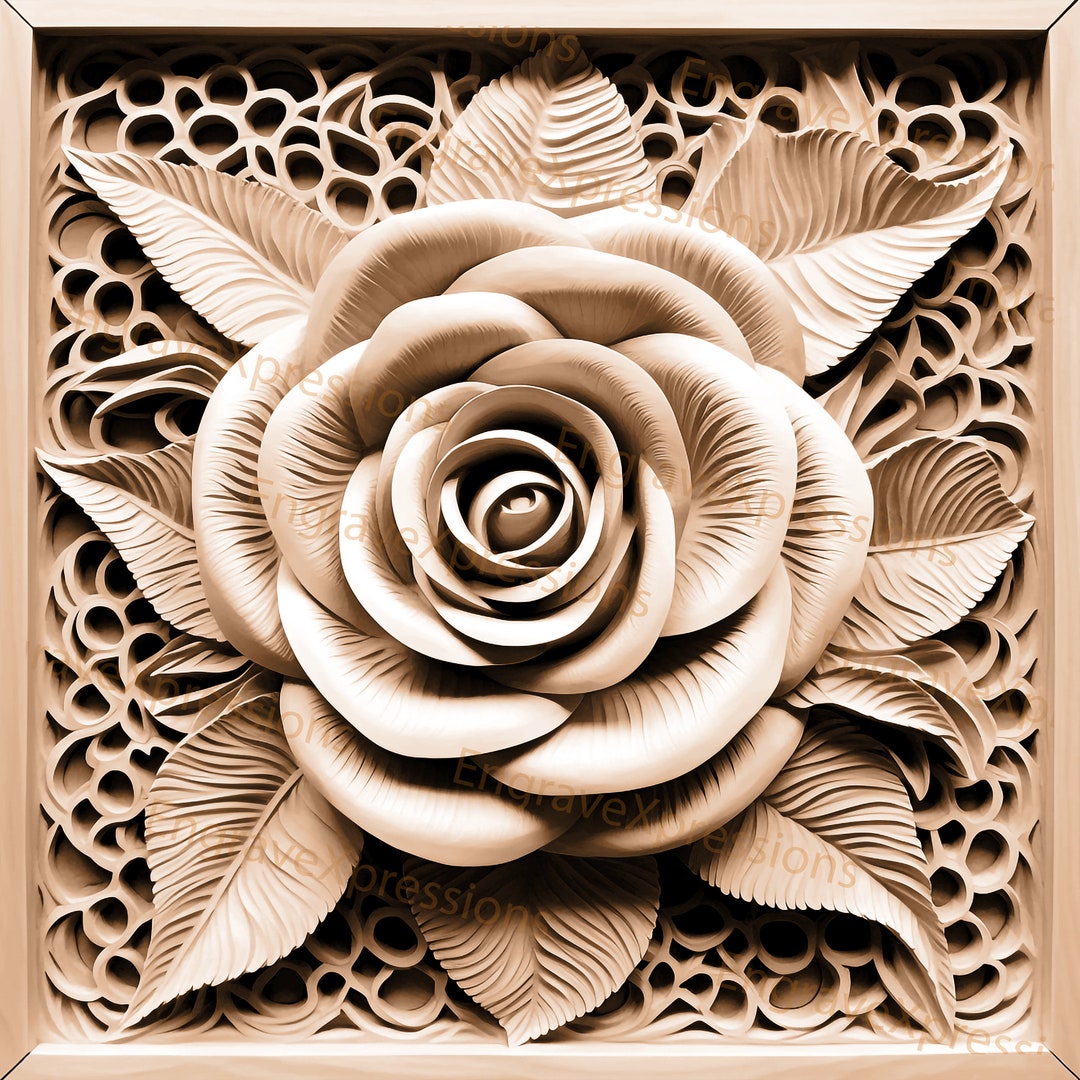 Laser Burn PNG 3D Illusion Engrave Laser Ready Lightburn File Digital ...