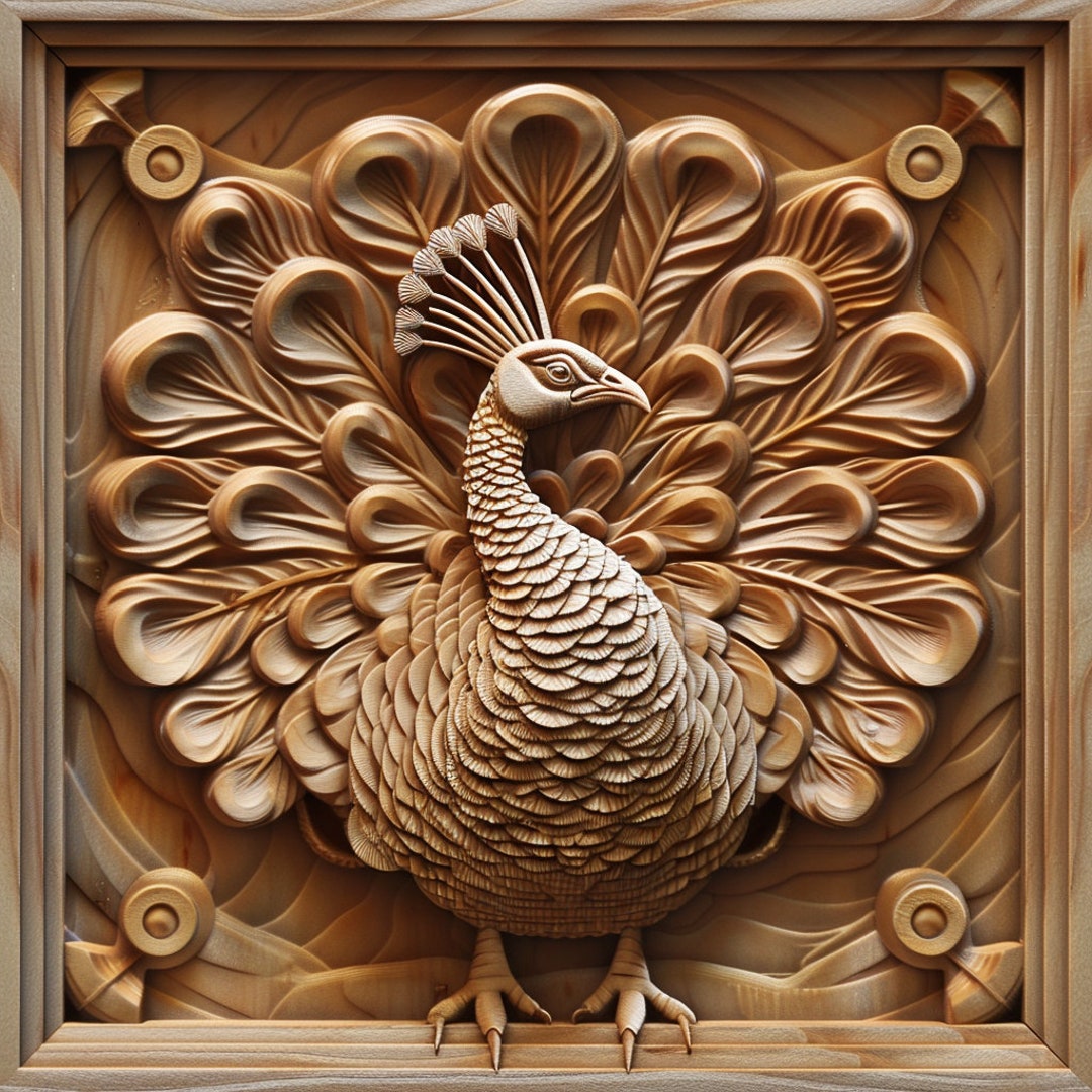 3D Bird Laser Engrave File: Peacock, Eagle, Hummingbird (PNG, SVG) - Etsy