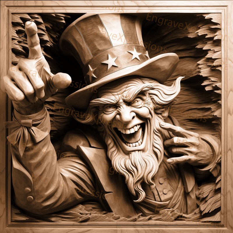 Plaqué Uncle Sam - Etsy