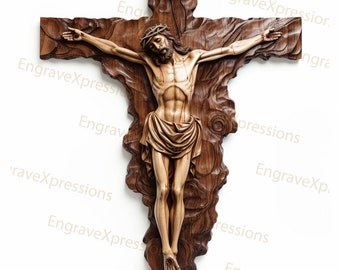 Floral Cross Laser Engrave File: 3D Illusion PNG, Lightburn Ready ...