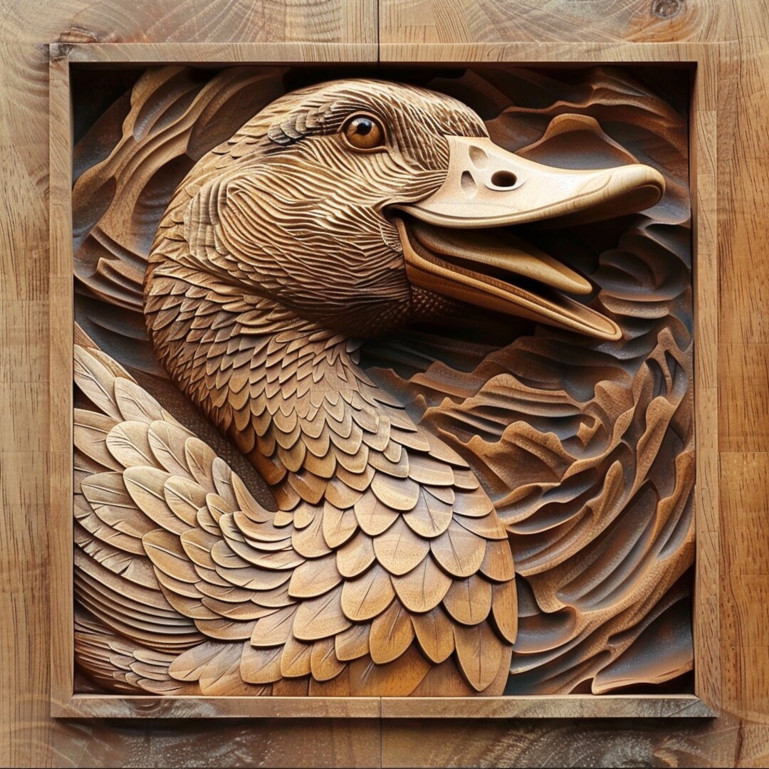 3D Bird Laser Engrave File: Duck, Eagle, Hummingbird (PNG, SVG) - Etsy