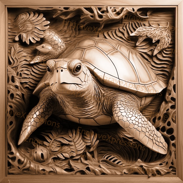 Sea Turtle Laser File - Etsy