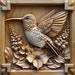 3D Bird Laser Engrave File: Hummingbird, Swan, Parrot (PNG, SVG) - Etsy