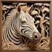 3D Zebra Illusion Laser Engrave File: Wildlife PNG, Lightburn Ready - Etsy