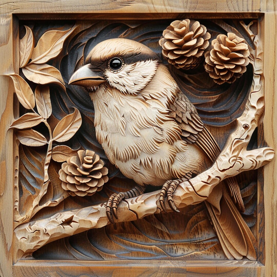 3D Bird Laser Engrave File: Hummingbird, Eagle, Raven (PNG, SVG) - Etsy